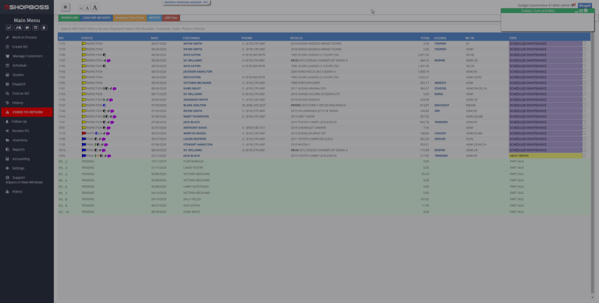 Automotive Shop Management Software Features | Shop Boss